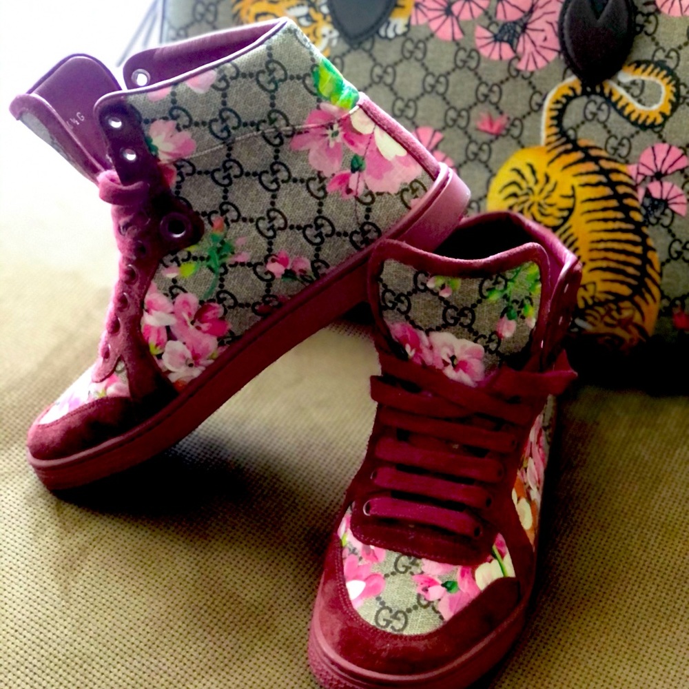 Floral Gucci Sneakers - Gem